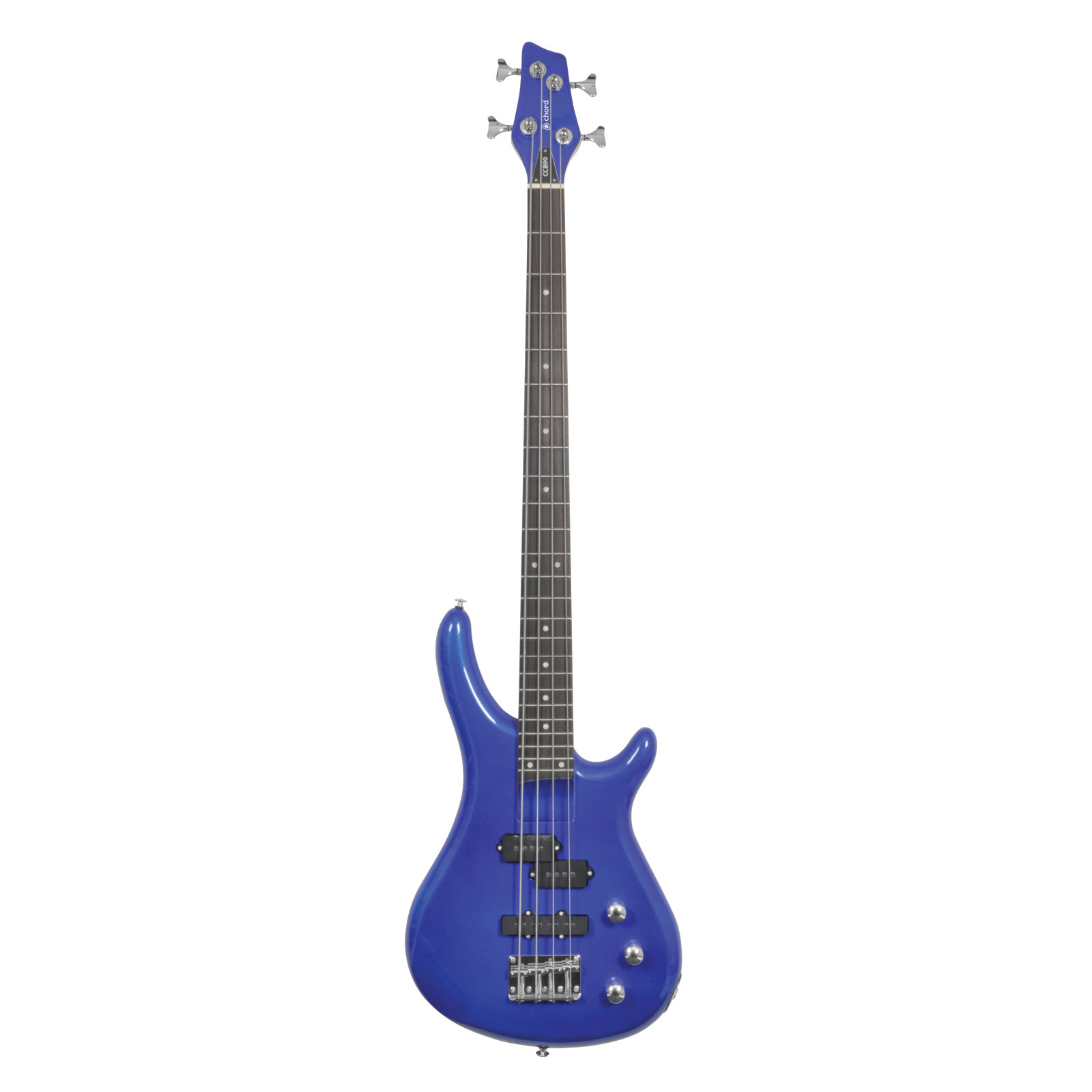 Chord CCB90 Electric Bass Guitar - Metallic Blue - Zebra Muzik