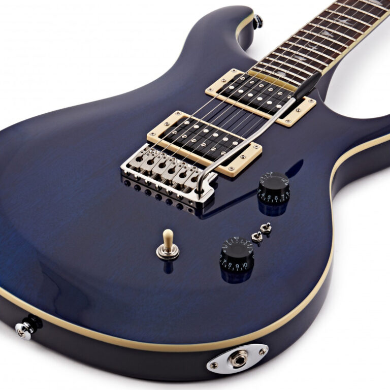PRS SE Standard 24-08 Electric Guitar - Translucent Blue - Zebra Muzik